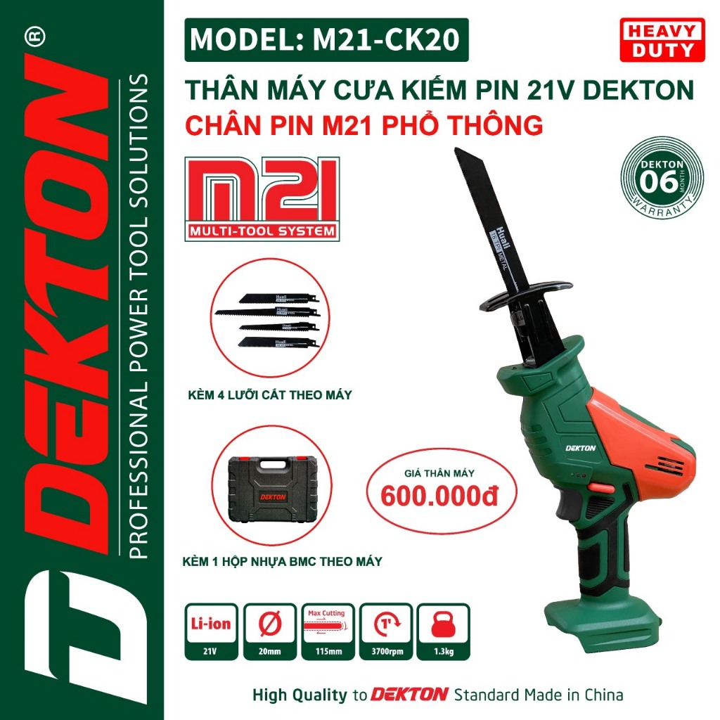 Cưa kiếm DEKTON M21-CK20 - Dụng Cụ Chính Hãng